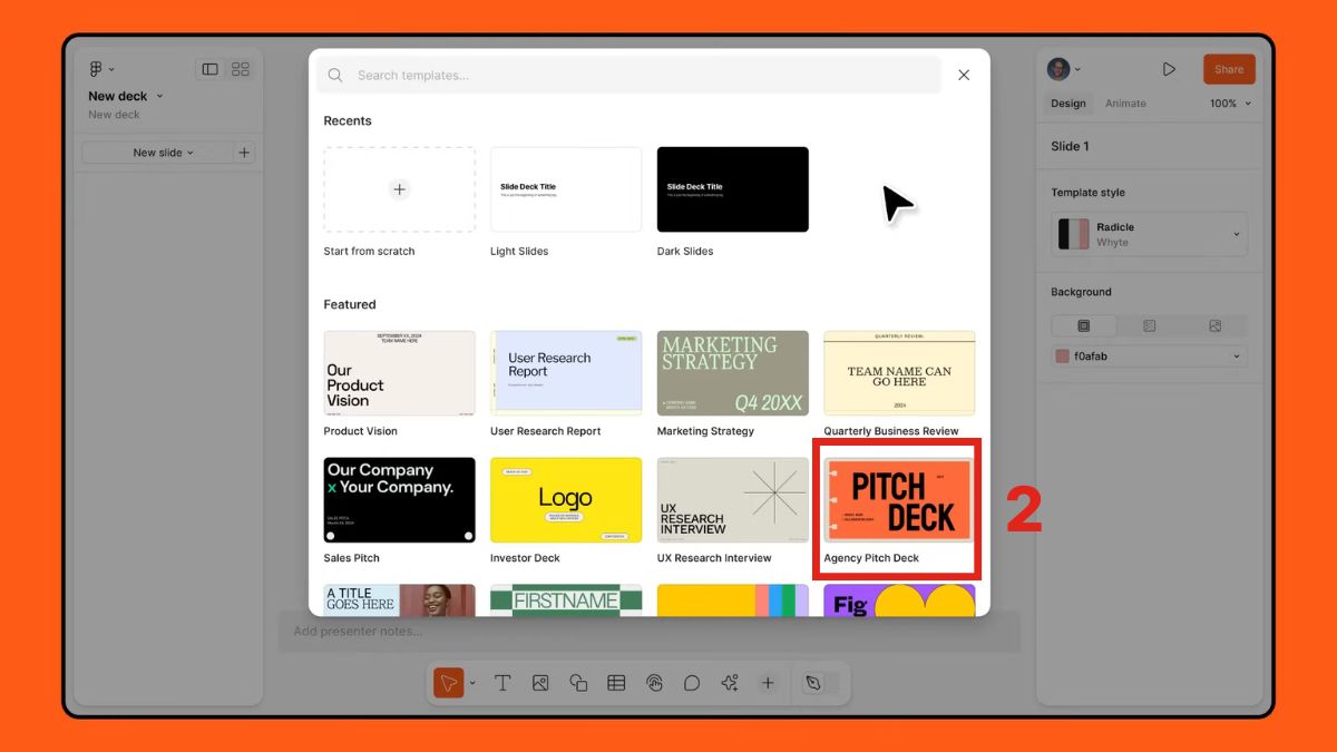 Sử dụng Figma Slide để trình bày ý tưởng thiết kế độc đáo